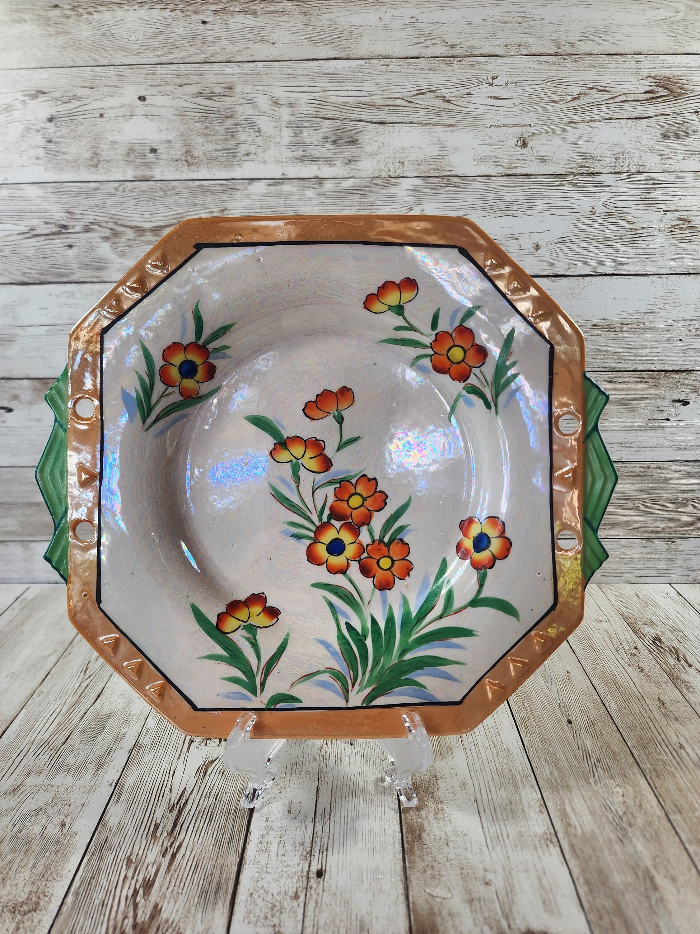 Vintage Hand Painted Lusterware Plate Made in Japan - Etsy