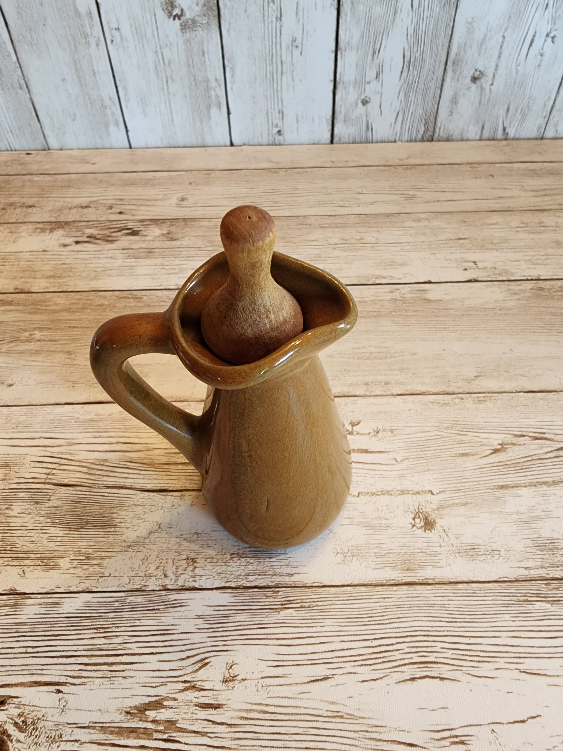 2 Vintage MKP Bristol Vermont Mini Cruets Pottery - Etsy