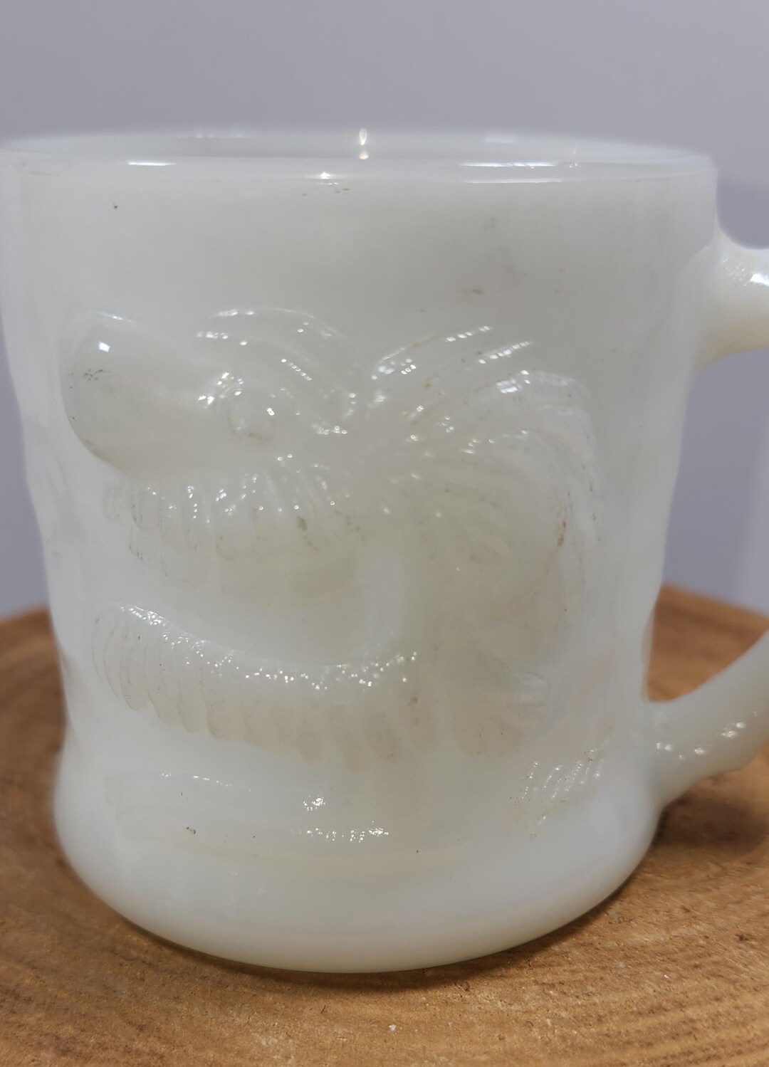 Johnny Hart Caveman Vintage Fire King Milk Glass Grog Mug, BC Comics - Etsy