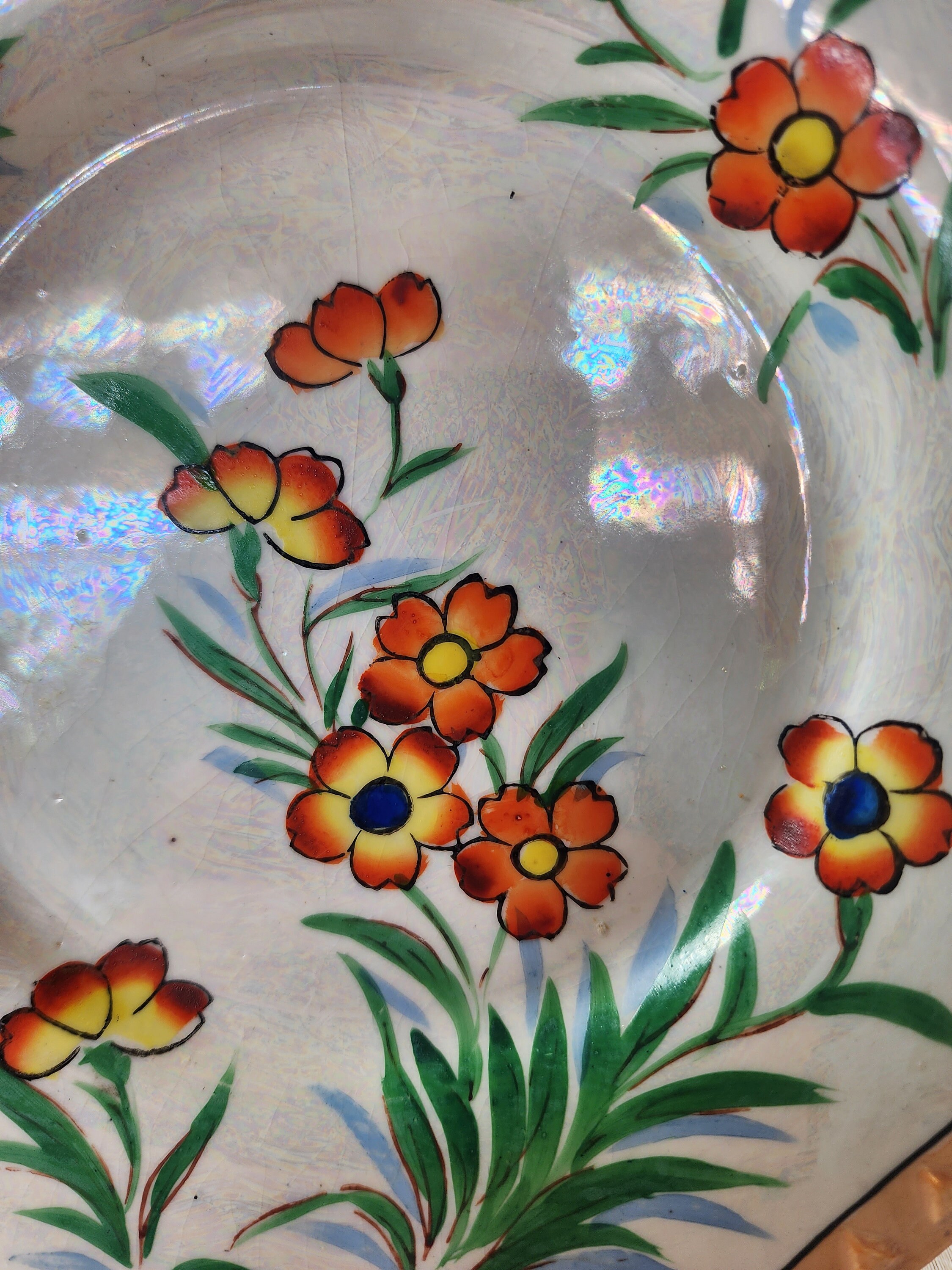 Vintage Hand Painted Lusterware Plate Made in Japan - Etsy