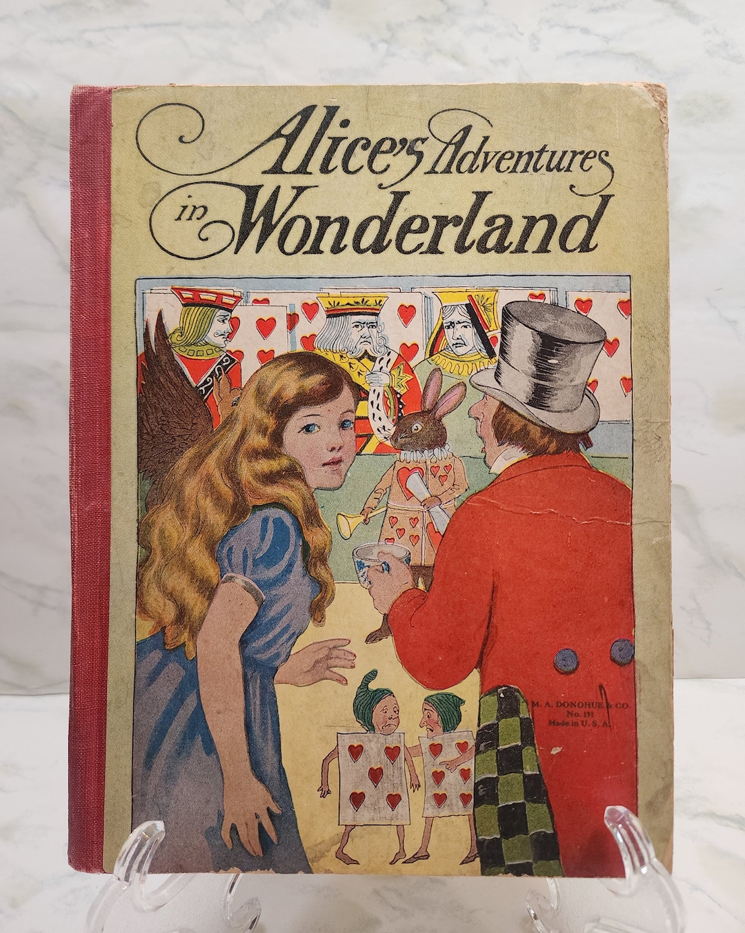 Vintage Alices Adventure in Wonderland Book - Etsy