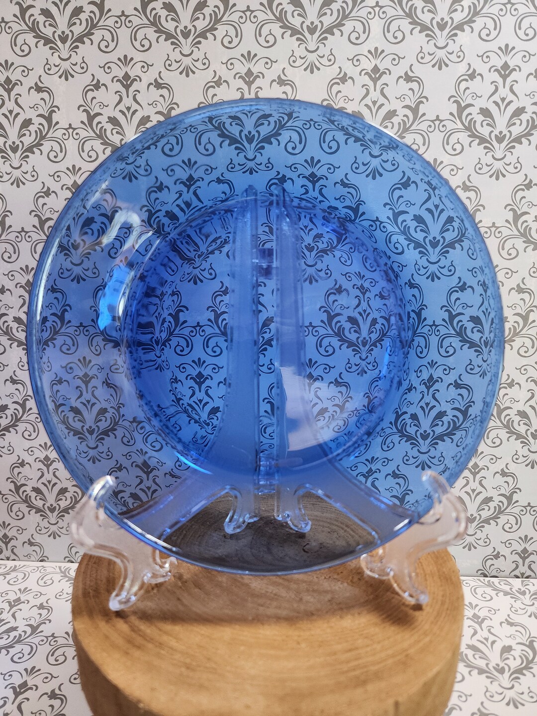 Vintage Cobalt Blue Plates - Etsy