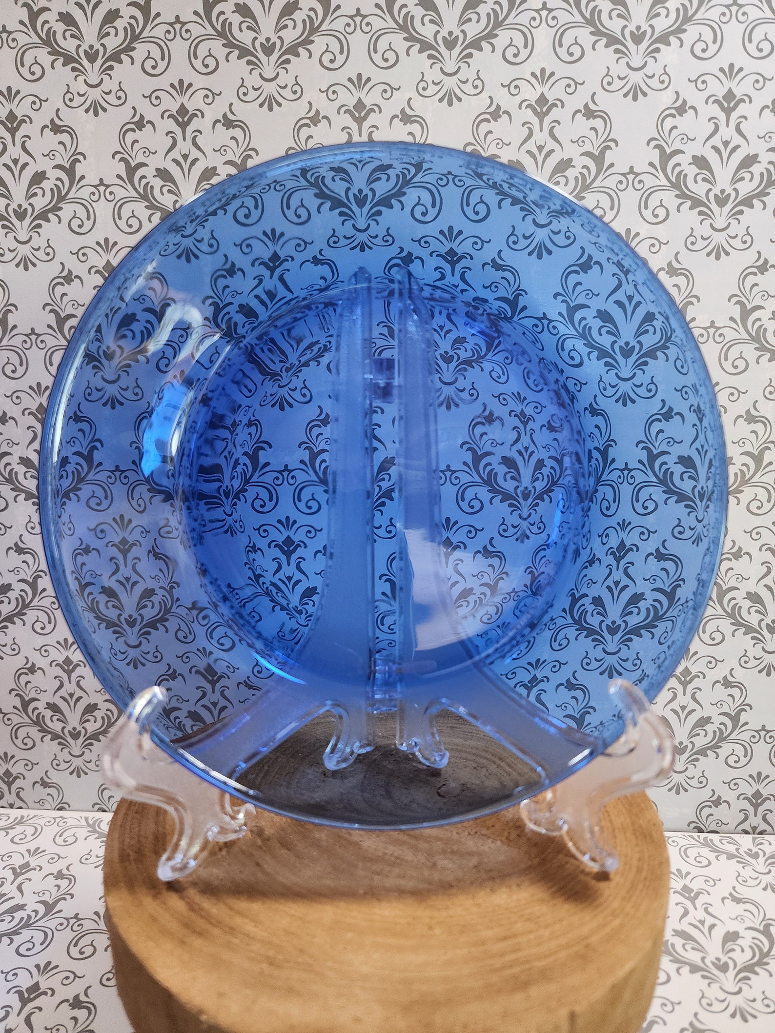 Vintage Cobalt Blue Plates - Etsy