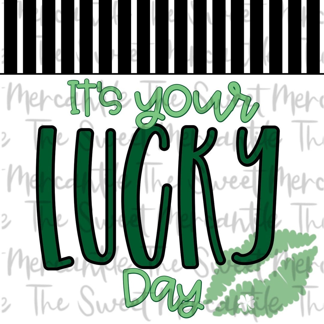 It's Your Lucky Day 2" Square Printable Tag_ Cookie Tag_ Gift Tag - Etsy