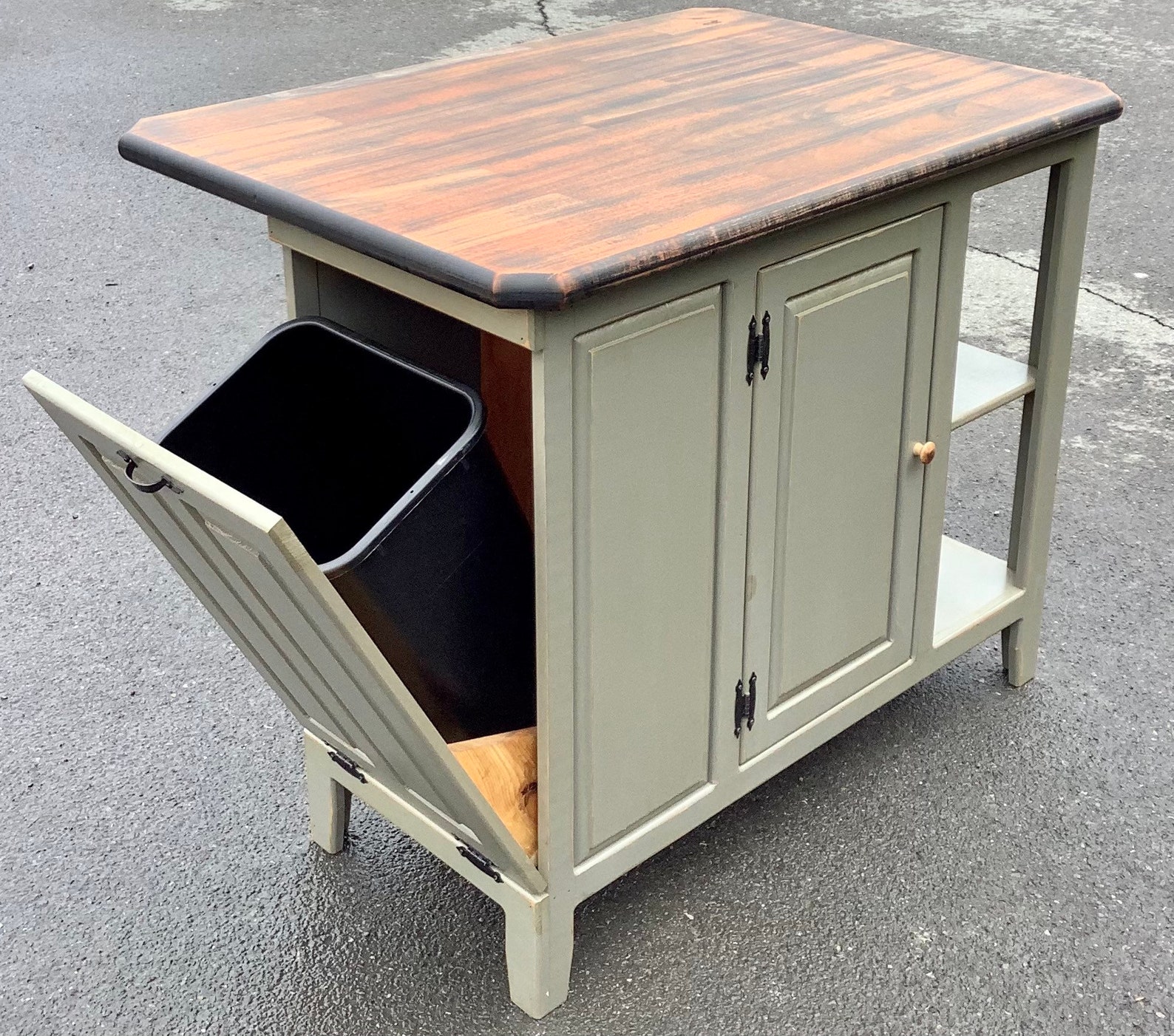 32x45 Farmhouse Kitchen Island With Bar Overhang and Black - Etsy