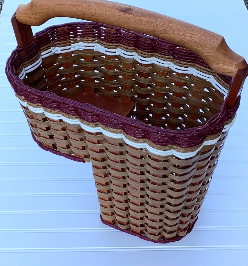 Stair Step Basket Solid Mahogany Wood by Foxcreek Baskets - Etsy
