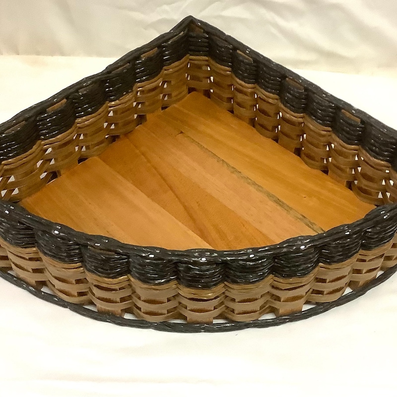 Wicker Corner Shelf - Etsy