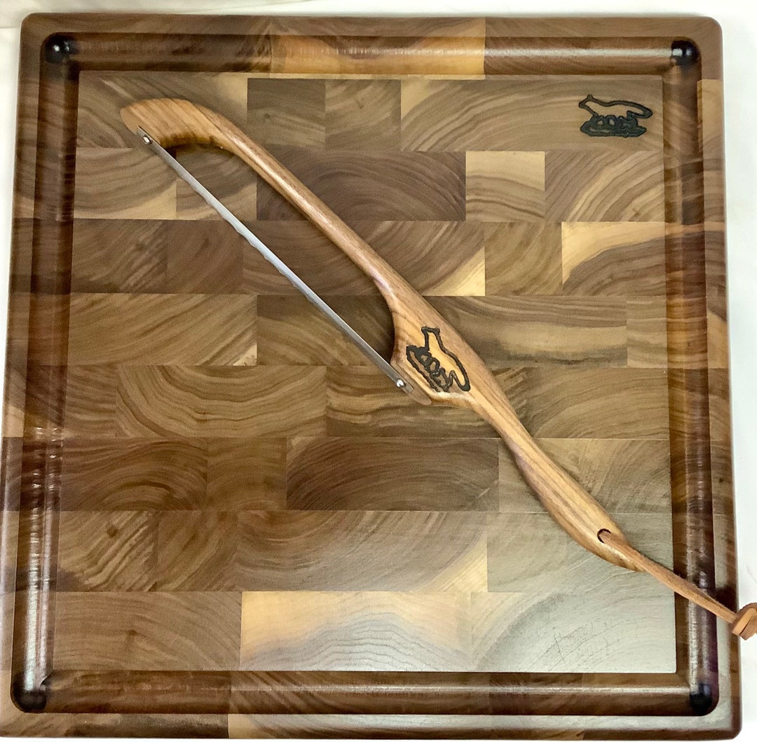 Black Walnut End Grain Butcher Block Cutting Board With Drip Trail ...