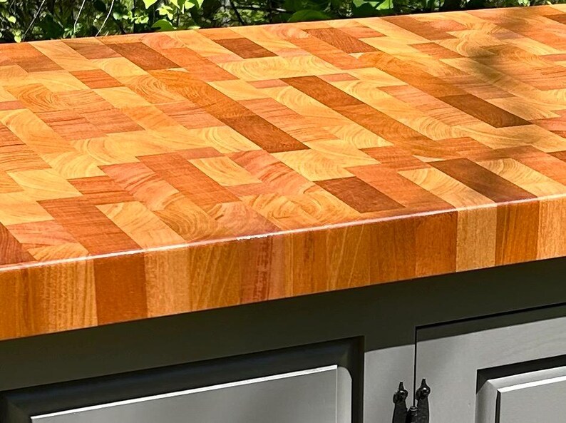 Traditional but Twisted - Kitchen Island With Mahogany End Grain ...