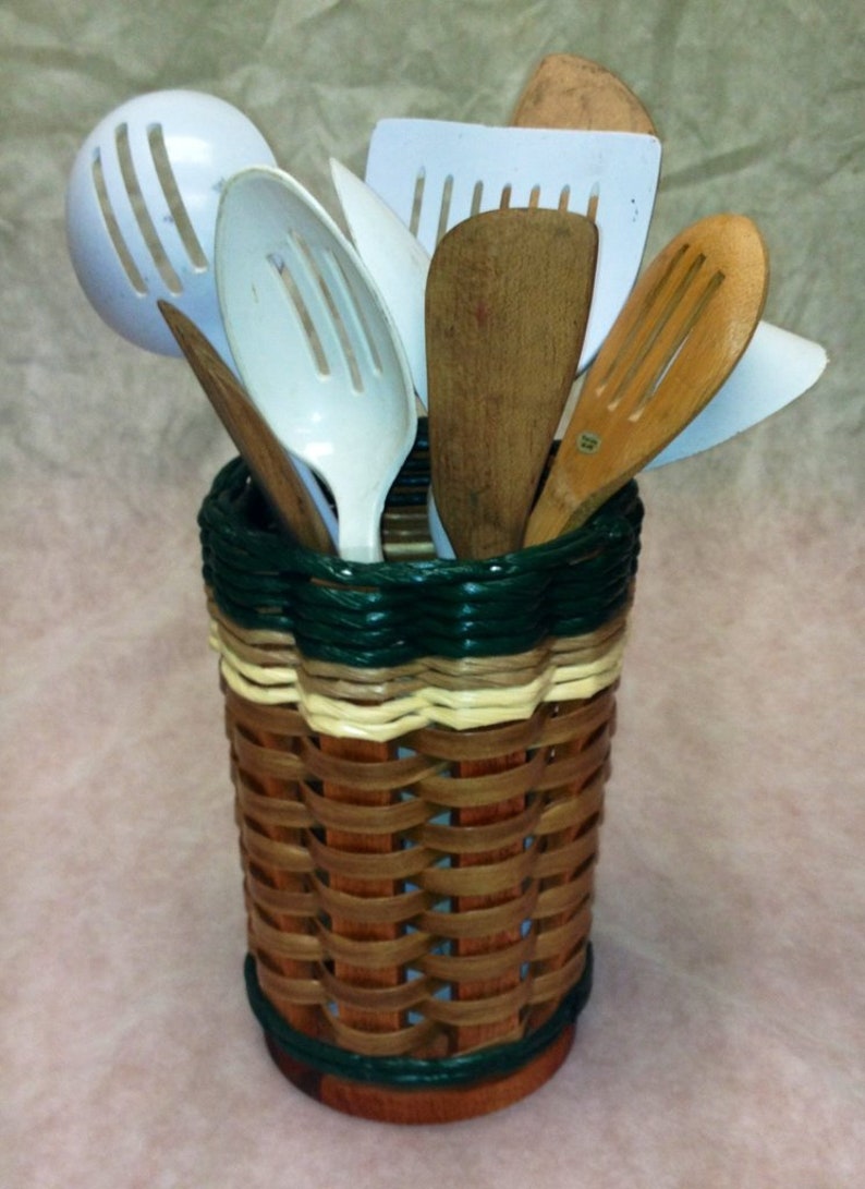 Mini Utensil Lazy Susan Basket - Etsy