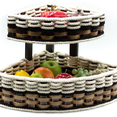 Double Corner Basket - Etsy