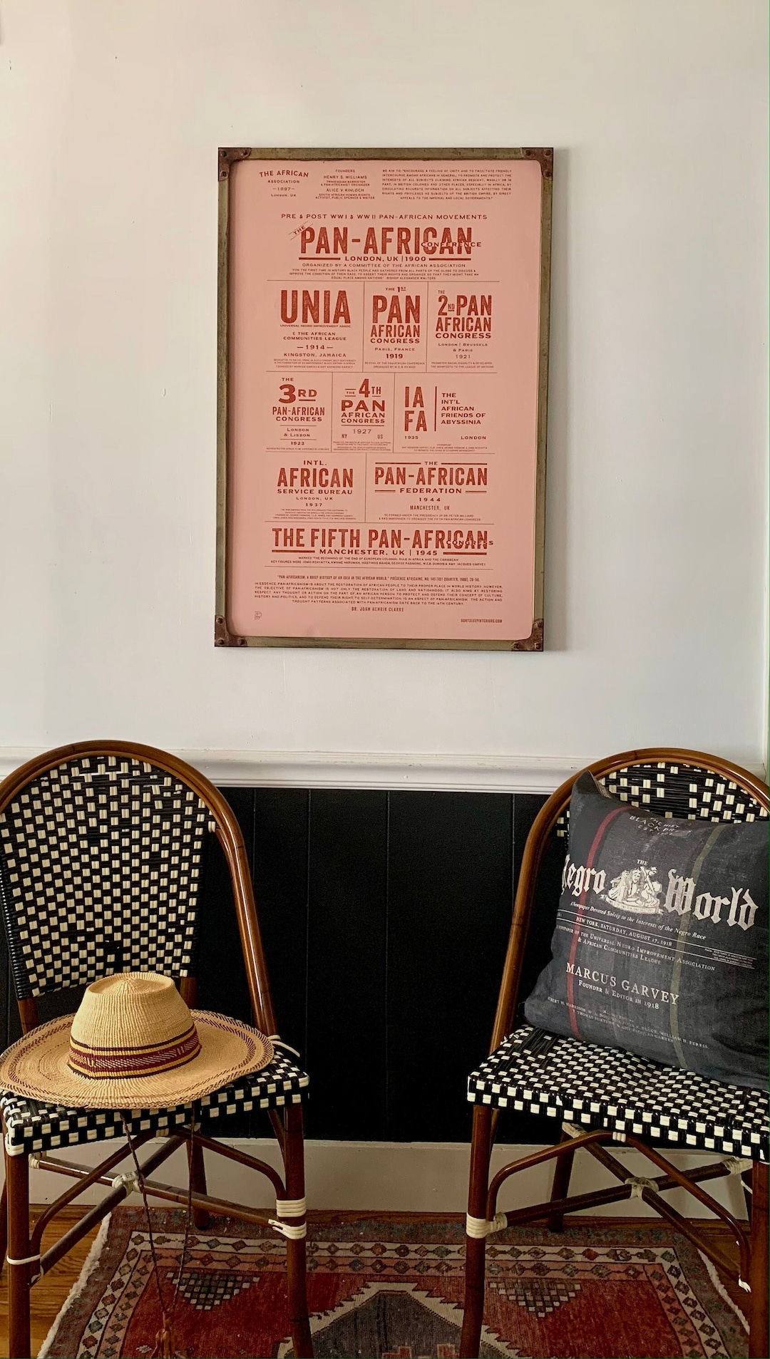 Pan-african Movements Pre & Post WWI and WWII Poster, Black History ...