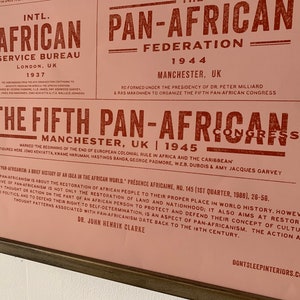 Pan-african Movements Pre & Post WWI and WWII Poster, Black History ...