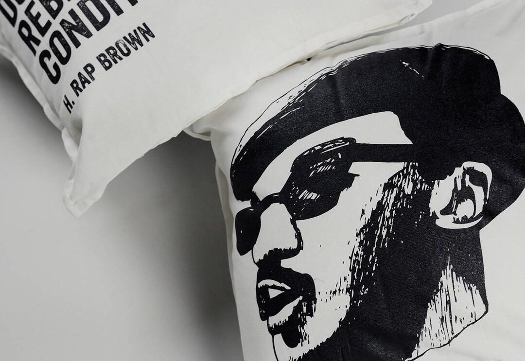 H. Rap Brown Rebel Double-sided Pillow, Black History, Black Activist ...