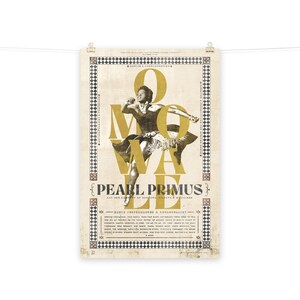 Pearl Primus Omowale Afro Dance Poster, Black History, Afro-caribbean ...