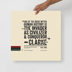 Dr. John Henrik Clarke Pan-african History Poster, Black History, Black ...
