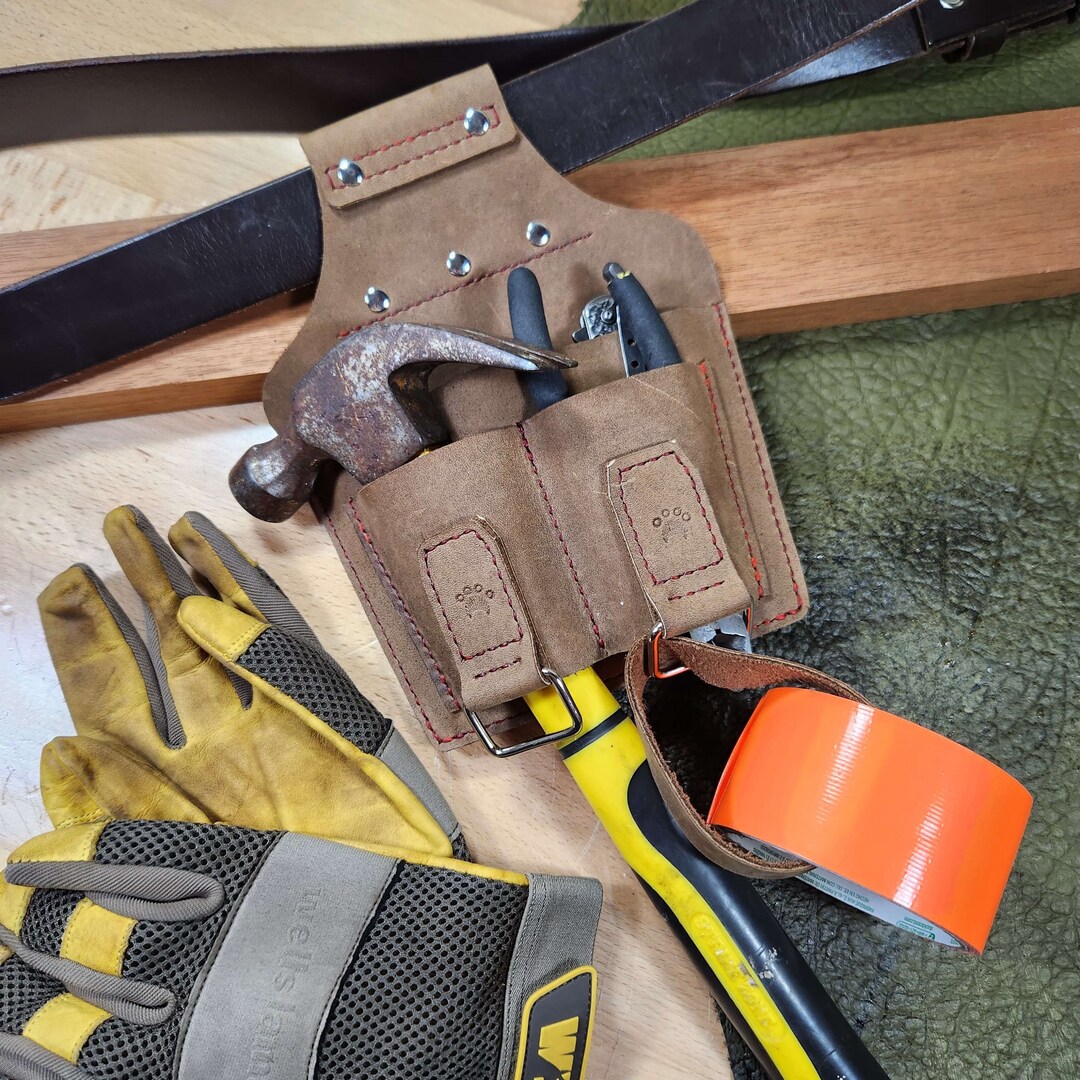 Coyote Tan Leather Tool Pouch - Etsy