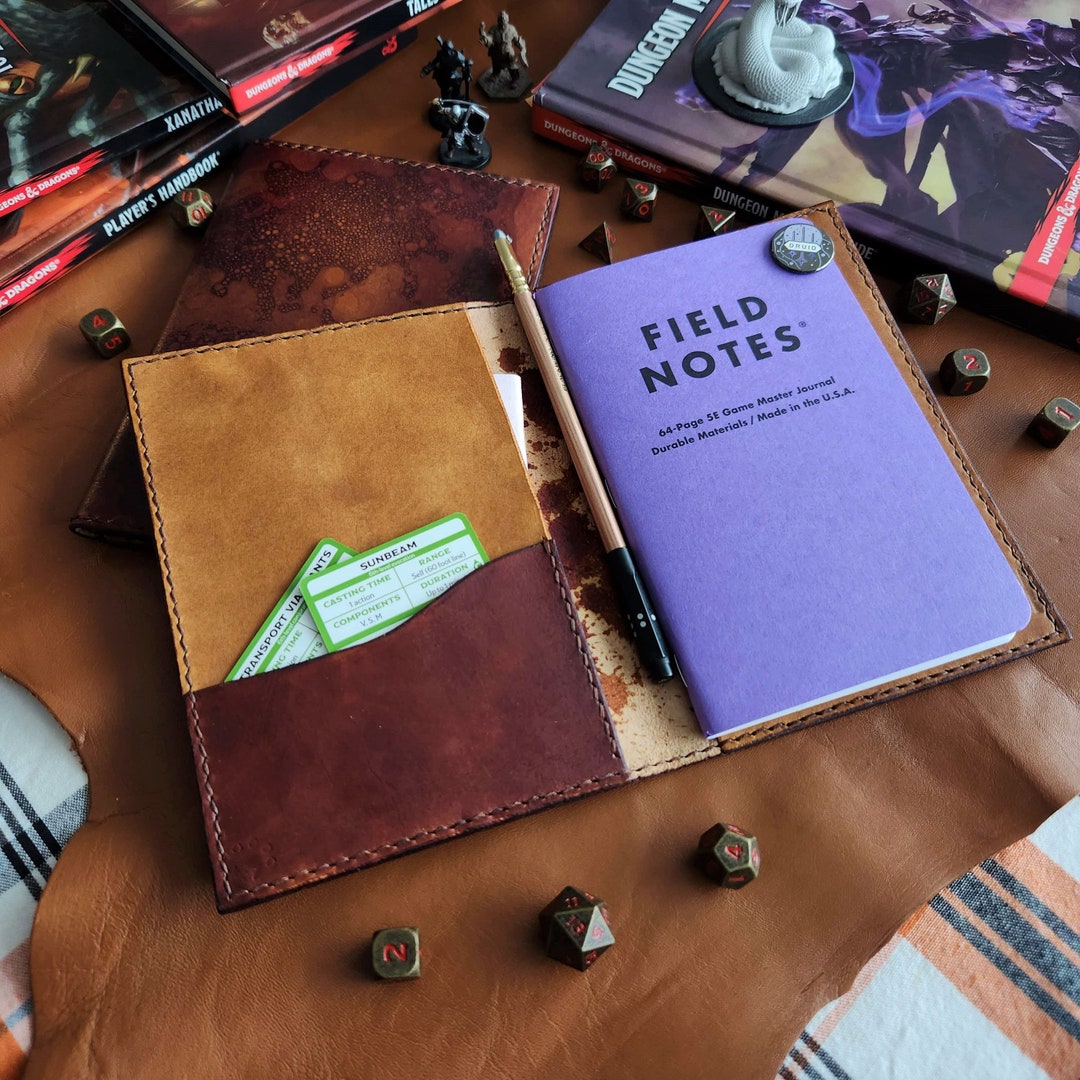 Mottled Brown Leather Notebook Cover - Etsy
