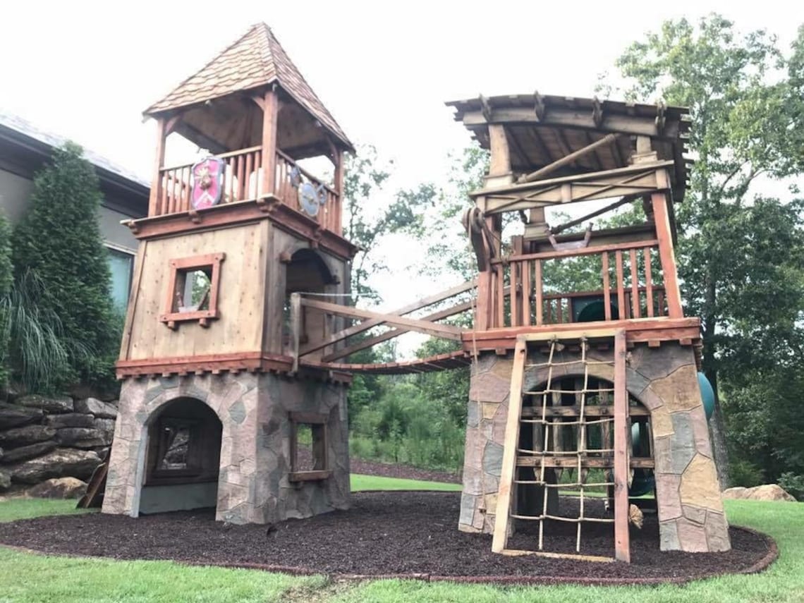 Castle Fortress Playtowers | Etsy