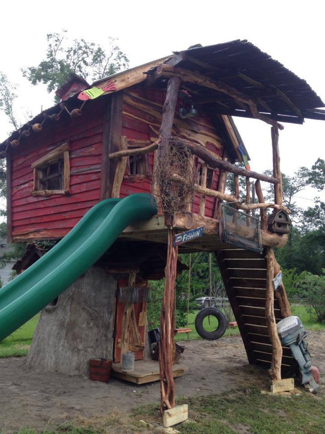 Fish Camp Shanty Tree House Play Structure - Etsy