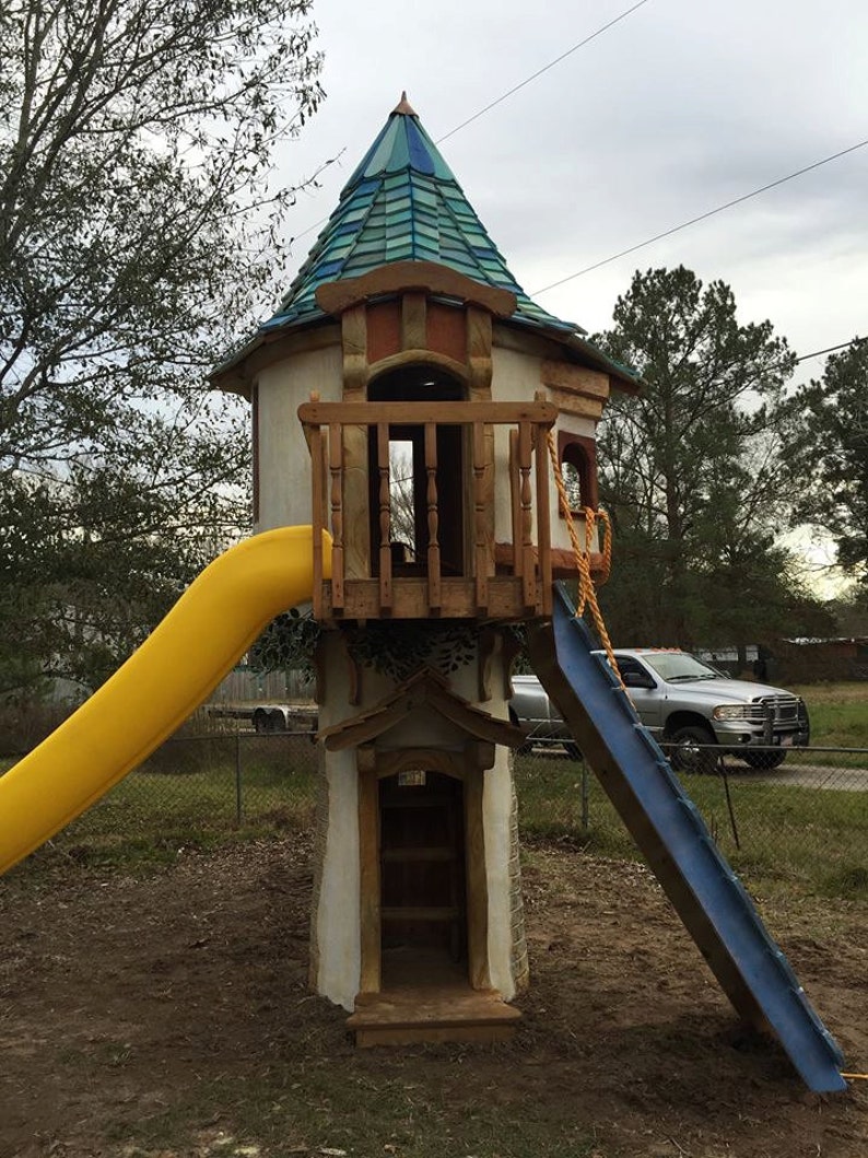 Rapunzel's Castle Tree House - Etsy