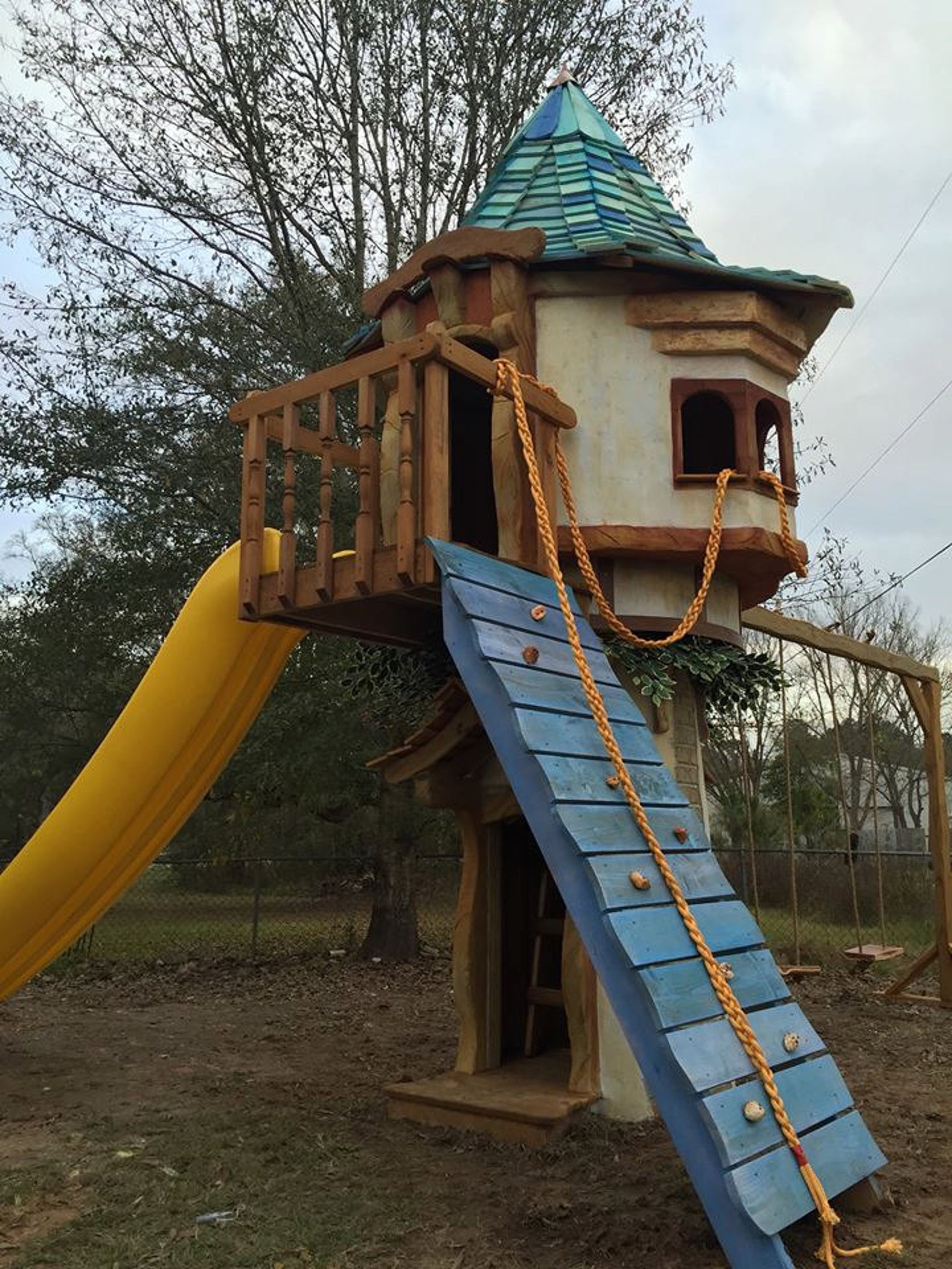 Rapunzel's Castle Tree House - Etsy