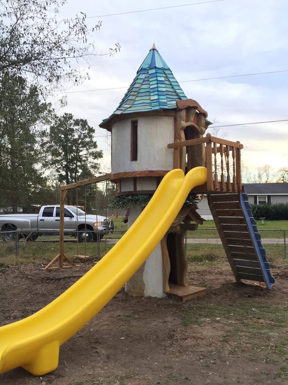 Rapunzel's Castle Tree House - Etsy