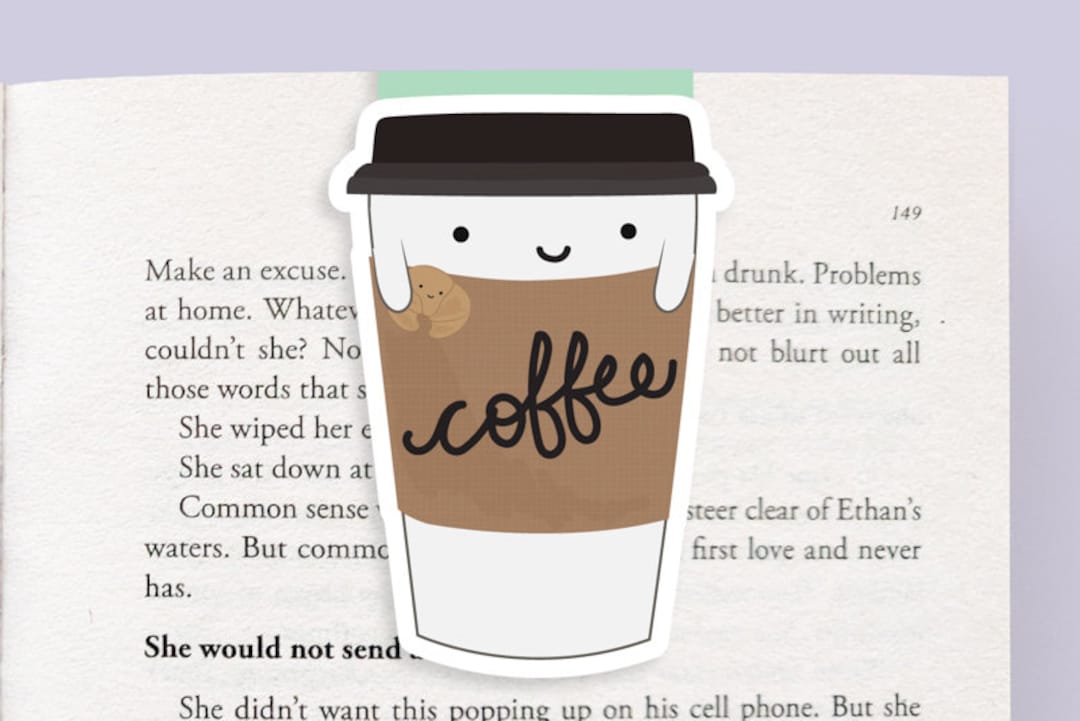 Coffee Paper Cup Magnetic Bookmark (jumbo) - Etsy