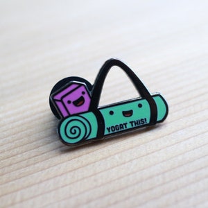 Yoga Enamel Pin - Etsy