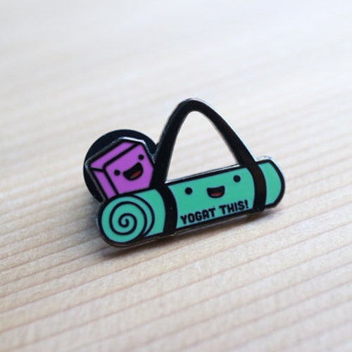 Yoga Enamel Pin - Etsy