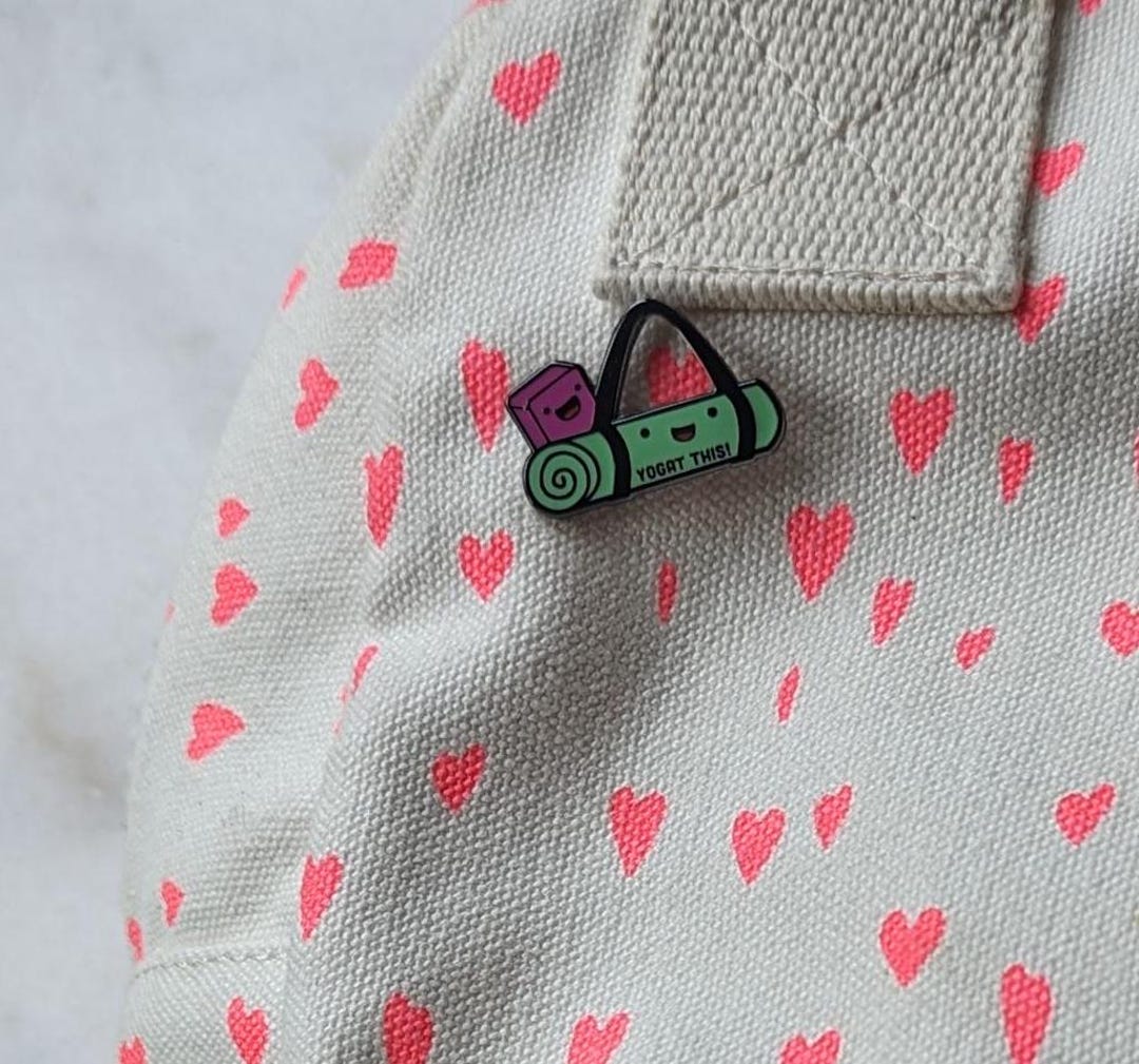 Yoga Enamel Pin - Etsy