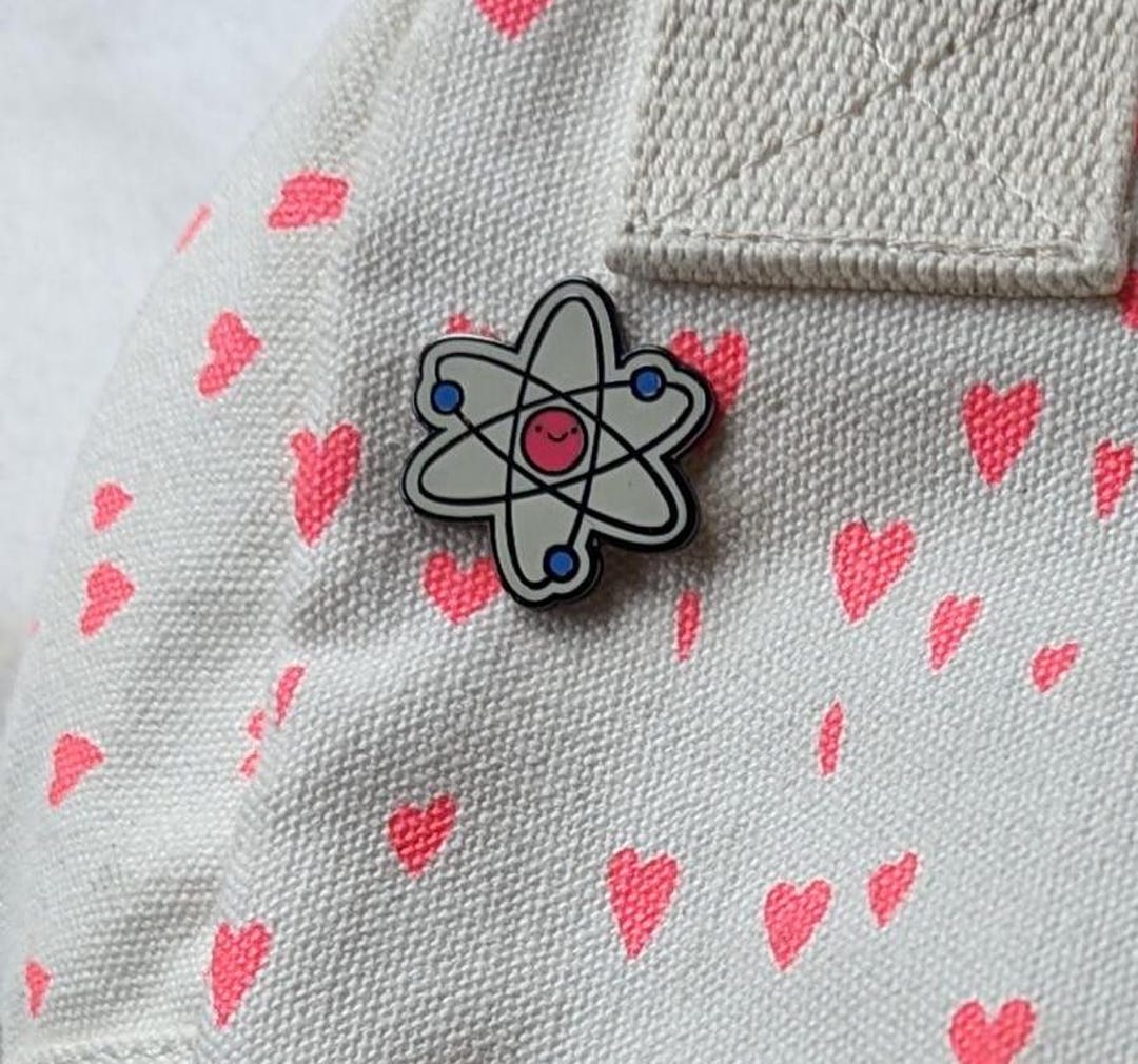 Atom Enamel Pin - Etsy