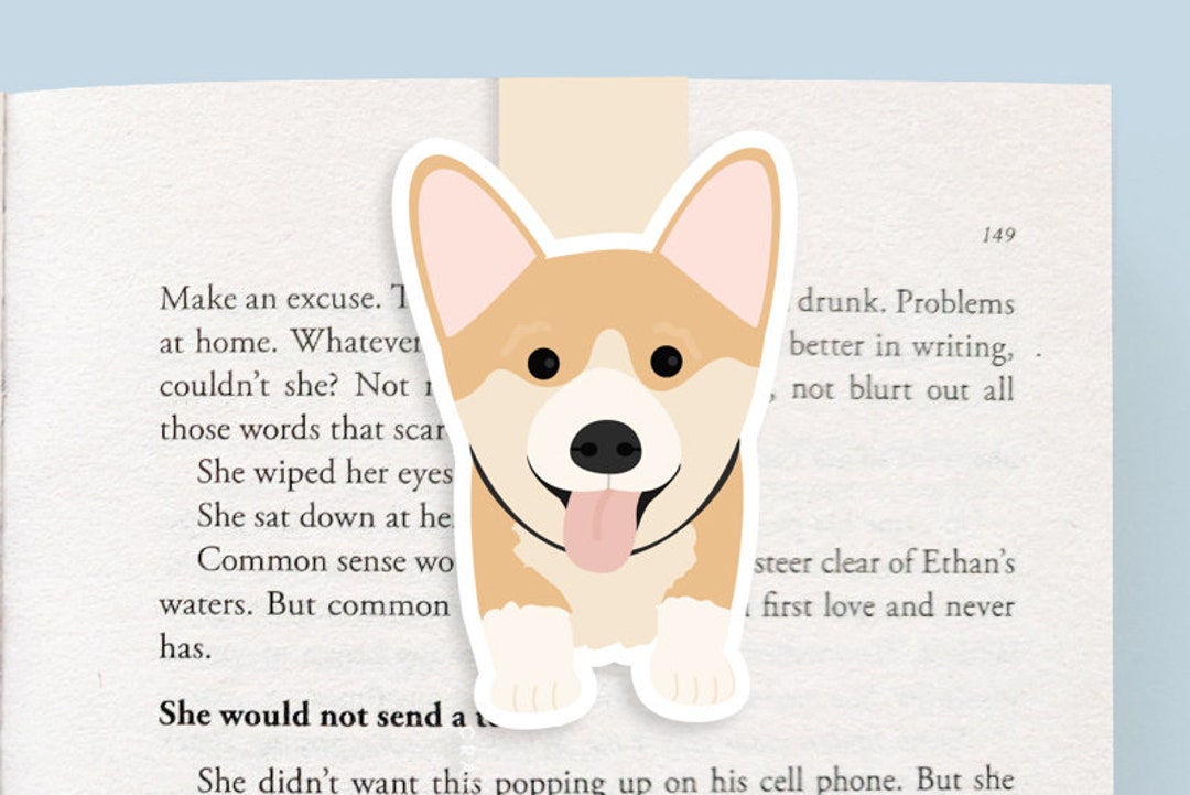 Corgi Dog Magnetic Bookmark (jumbo) - Etsy