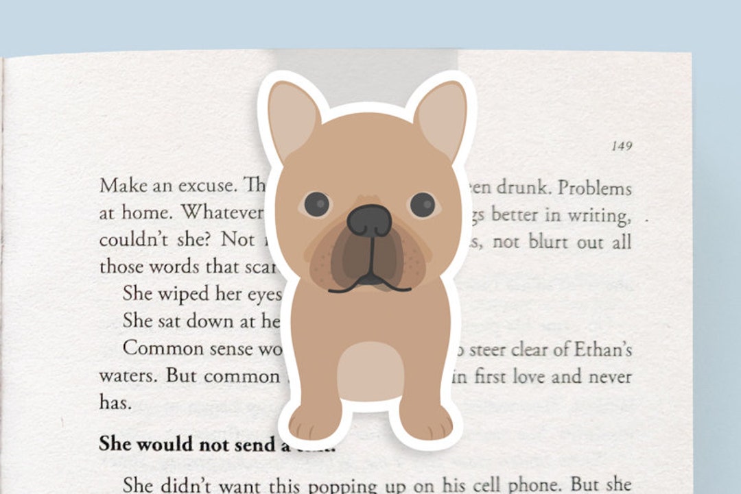 French Bull Dog (frenchie) Magnetic Bookmark (jumbo) - Etsy