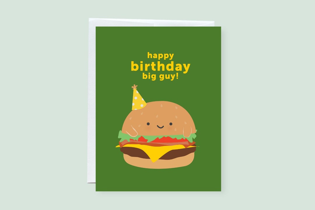 Happy Birthday Big Guy Greeting Card - Etsy