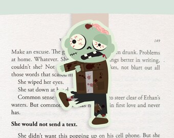 Zombie Bookmark | Etsy