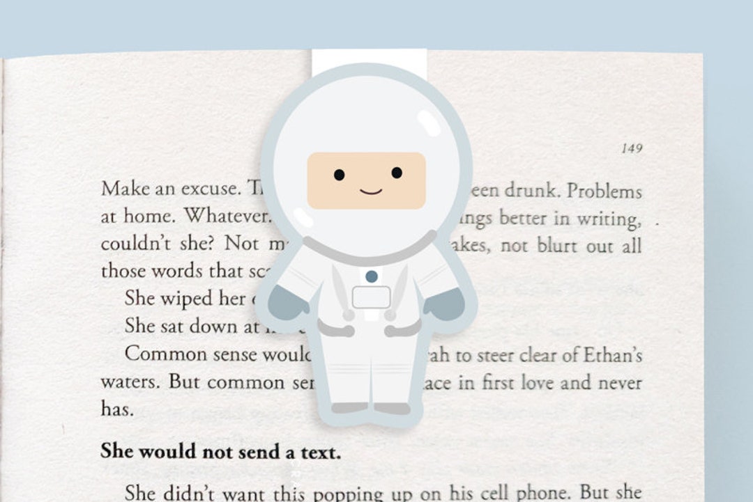 Spaceman Astronaut Magnetic Bookmark (jumbo) - Etsy