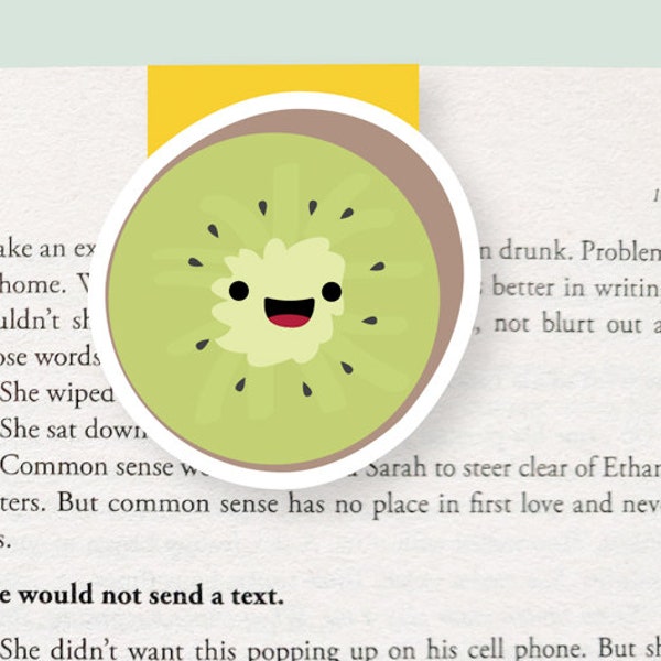 Kiwi Bookmark - Etsy