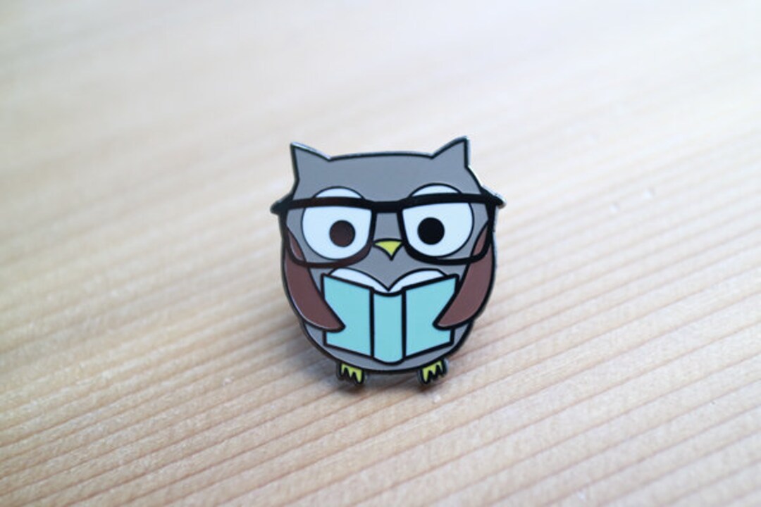 Owl Enamel Pin - Etsy