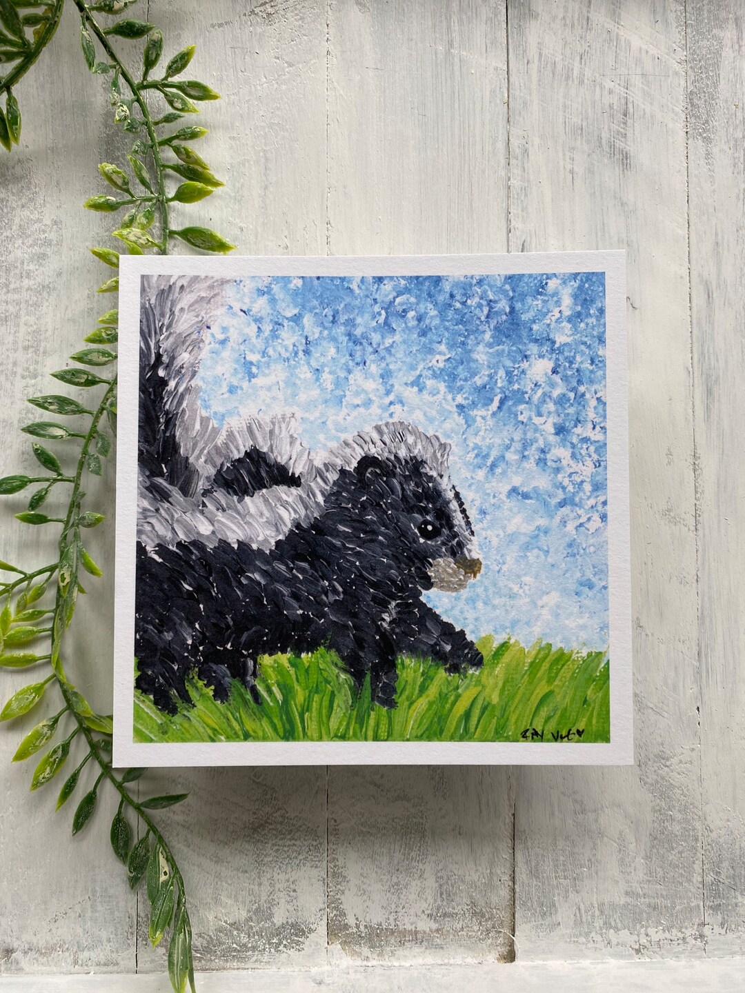 Skunk Art Skunk Print Skunk Art Print Skunk Lover Skunk Animal Cute ...