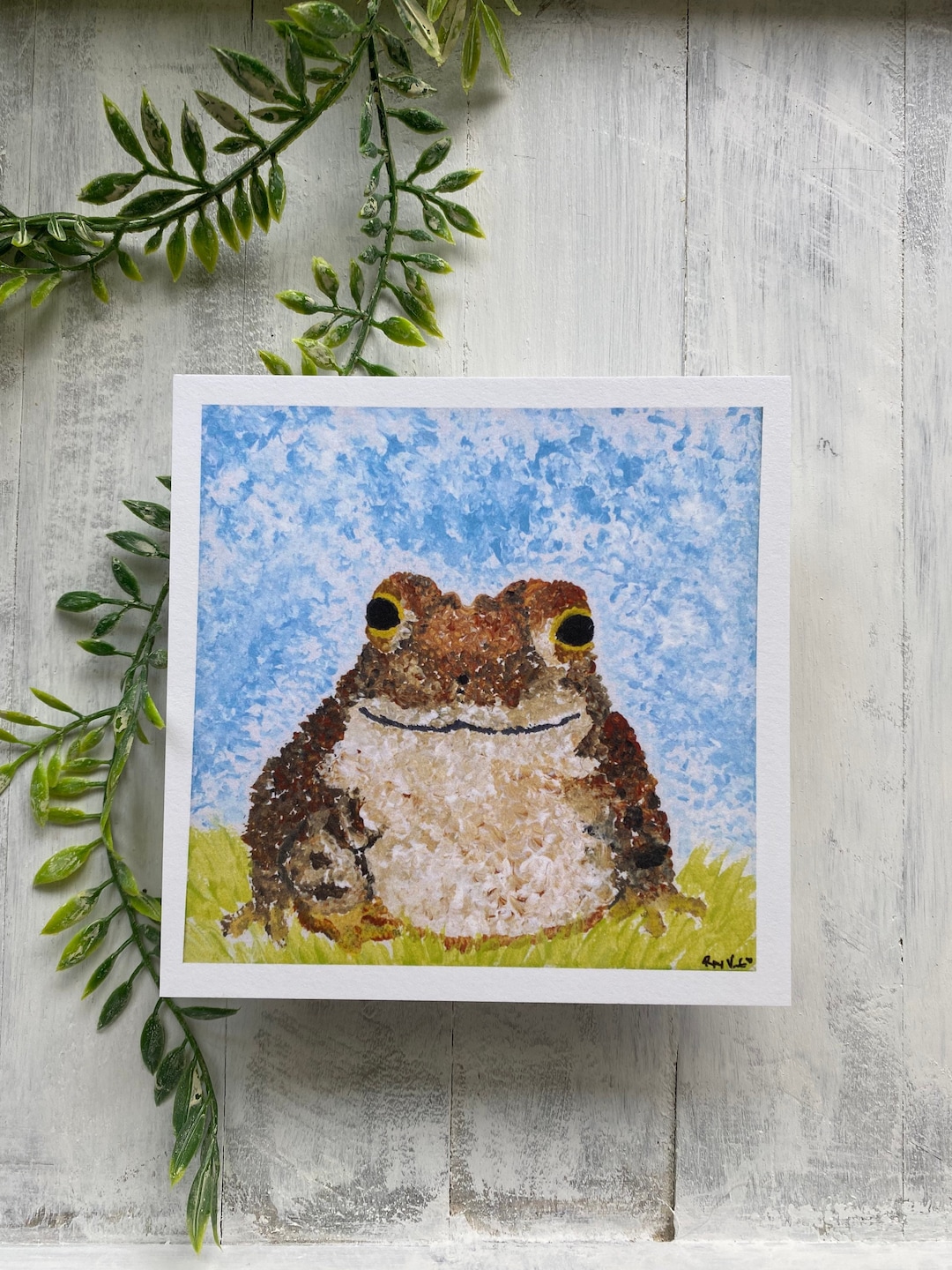 Toad Art Print Frog Lover Frog Art Wildlife Art Cute Toad Art Gift for ...