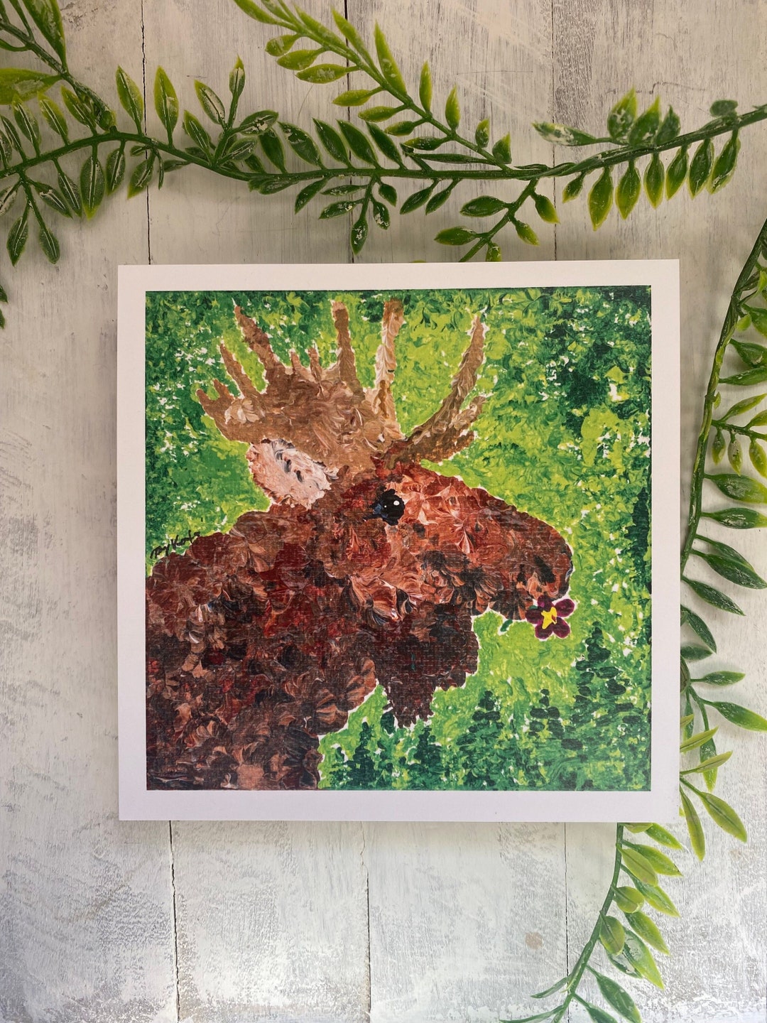 Moose Art Print Cute Moose Art Moos Print Silly Moose Art Art Mooser ...