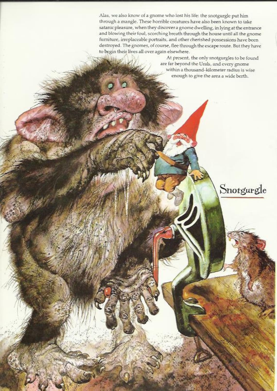 Gnome Snotgurgle Troll Rat Elf Elves Baby Kids Childrens Art | Etsy