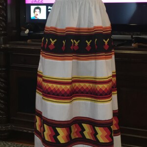 New Seminole Patchwork Skirt Featuring Fire Colors - Etsy