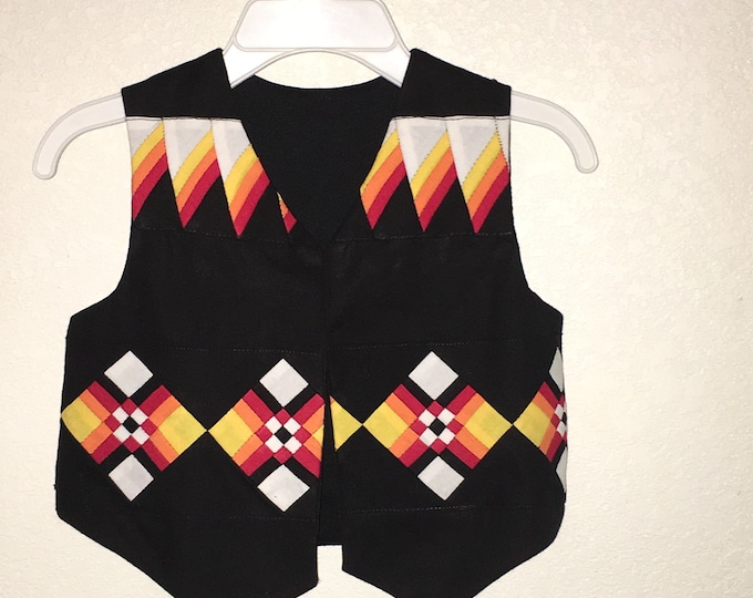 New Seminole Patchwork Vest childrens - Etsy
