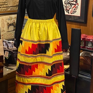 New Seminole Patchwork Skirt Featuring Lightening Patchwork in Fire ...
