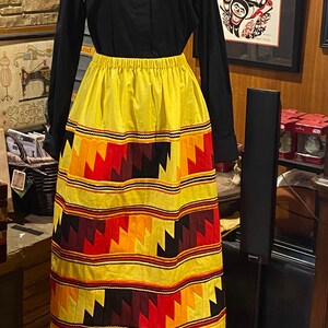 New Seminole Patchwork Skirt Featuring Lightening Patchwork in Fire ...