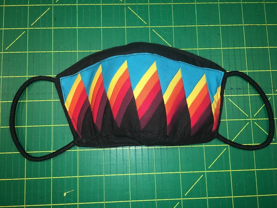 New Seminole Patchwork Face Mask Featuring Everlasting Fire | Etsy