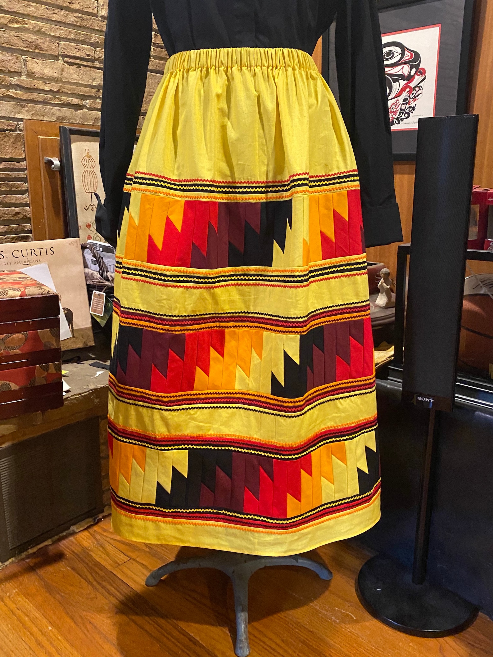 New Seminole Patchwork Skirt Featuring Lightening Patchwork in Fire ...