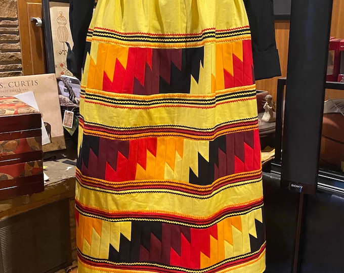 New Seminole Patchwork Skirt Featuring Lightening Patchwork in Fire ...